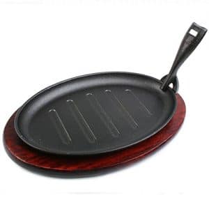 Utopia Cast Iron & Boards, MH7009-000000-B01001, Sizzle Platter 10.75 ...